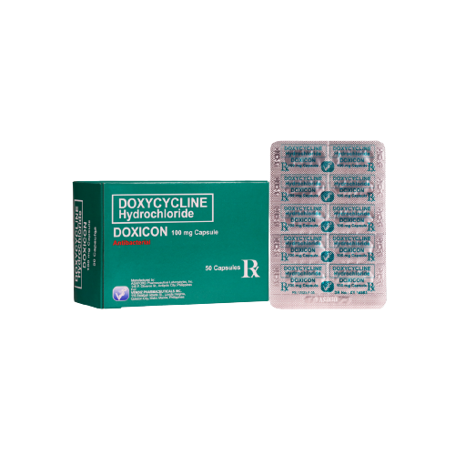 DOXICON Doxycycline Hydrochloride 100mg Capsule 1's price in the ...